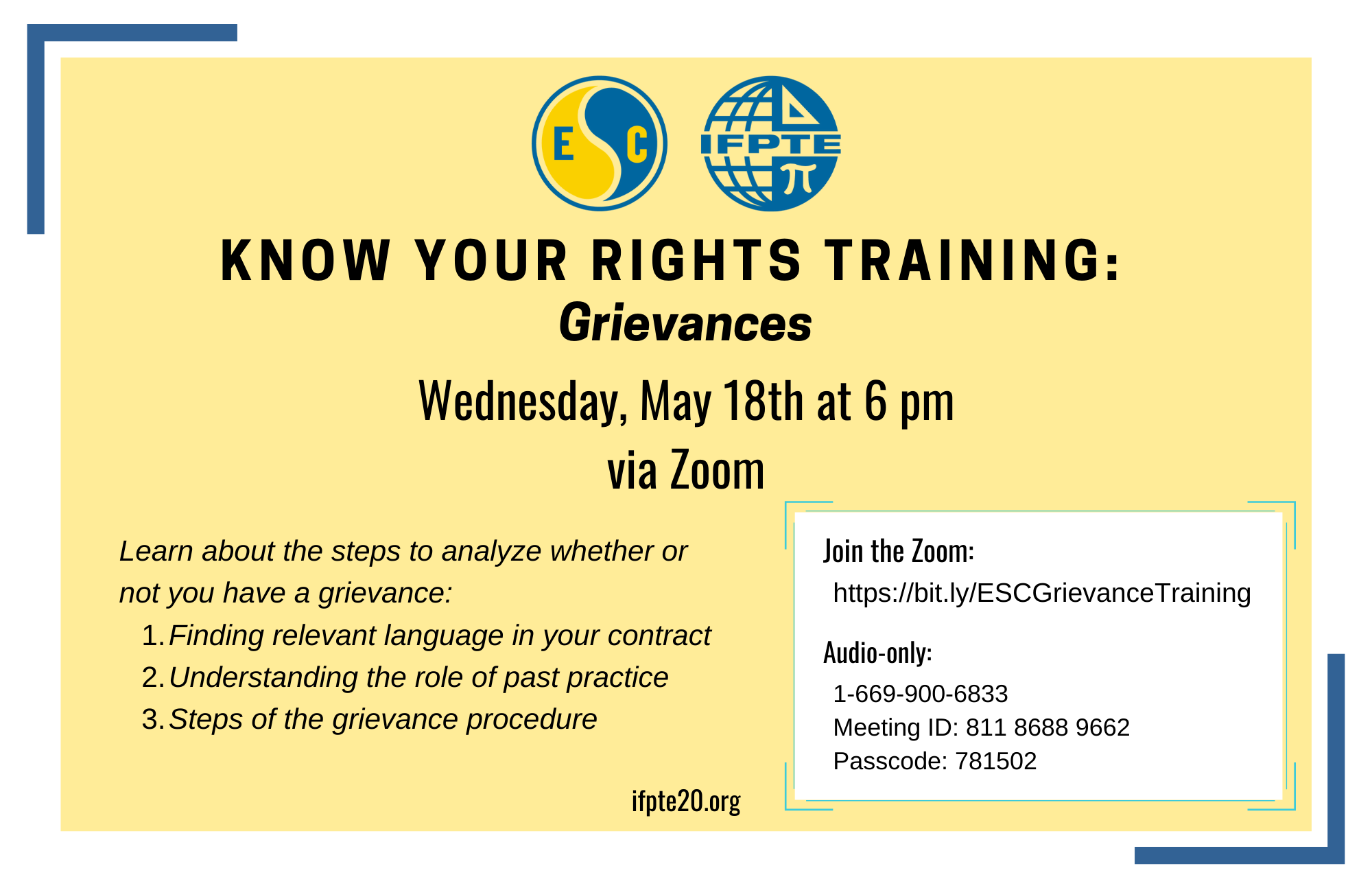 Know Your Rights Training — May 18th, 6 pm | Engineers and Scientists ...